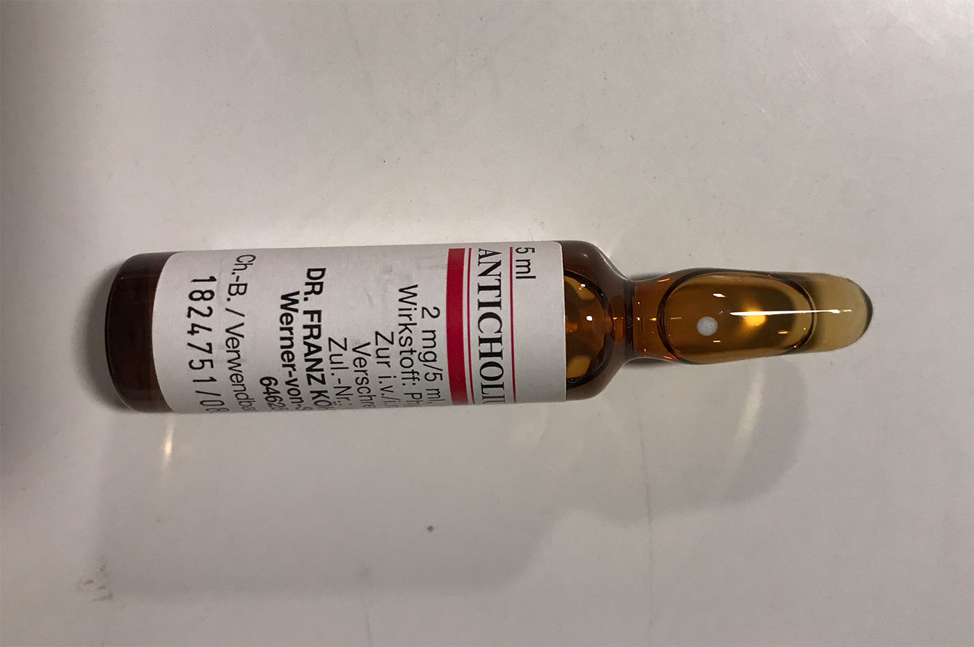 Physostigmin | Anticholium® - Notfallmedizin Ludwigsburg