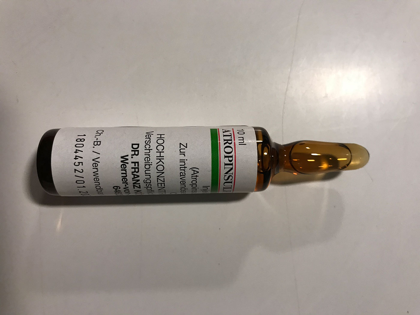 Atropin 100mg - Notfallmedizin Ludwigsburg